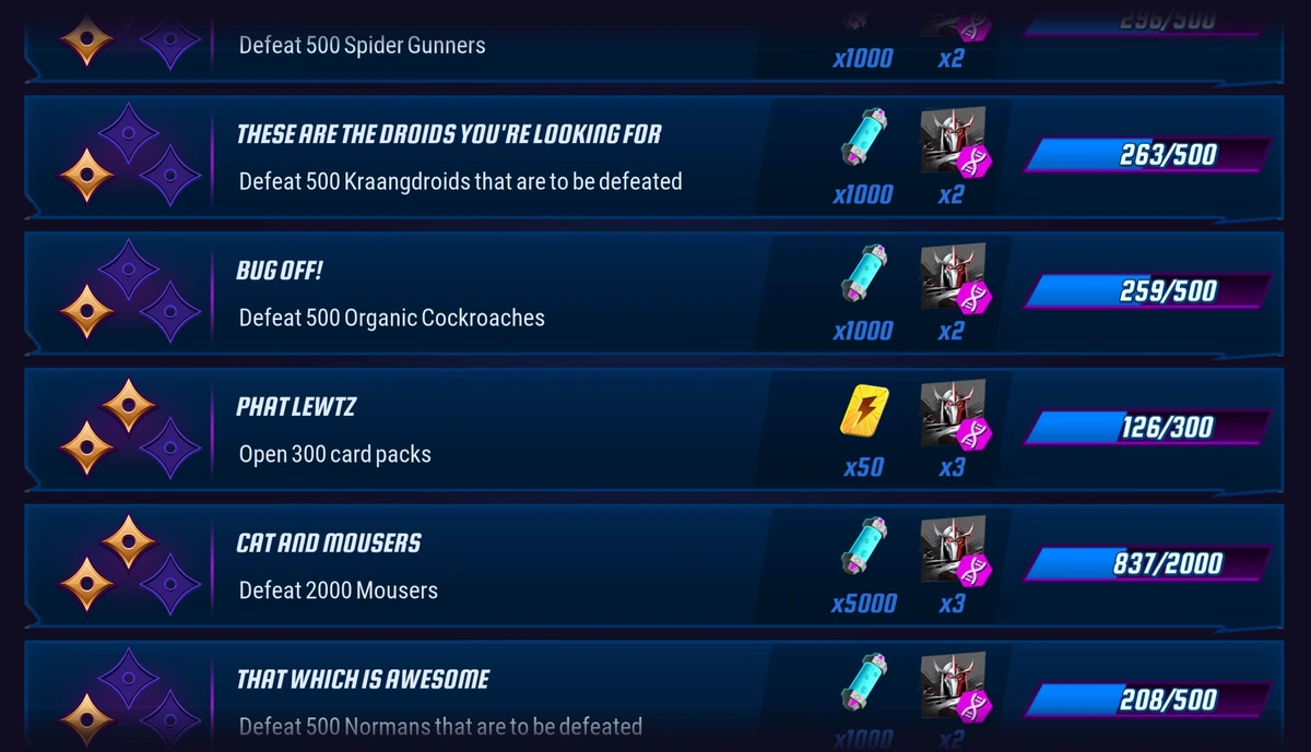 Achievements | TMNT: Legends Wikia | Fandom