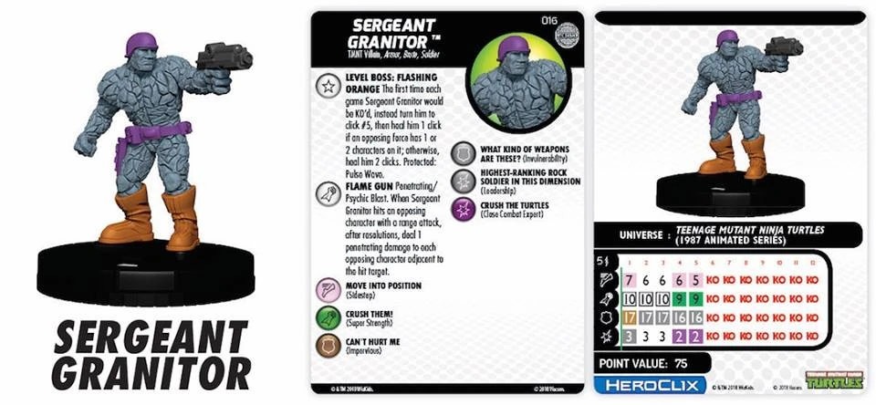 Sergeant Granitor (Heroclix TMNT4-016) | TMNTPedia | Fandom