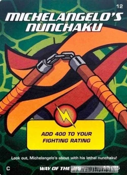 Michelangelo's Nunchaku | TMNTPedia | Fandom