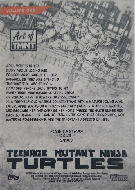 Card 11 TMNT Volume 1 - Issue 11 (Art of TMNT) | TMNTPedia | Fandom