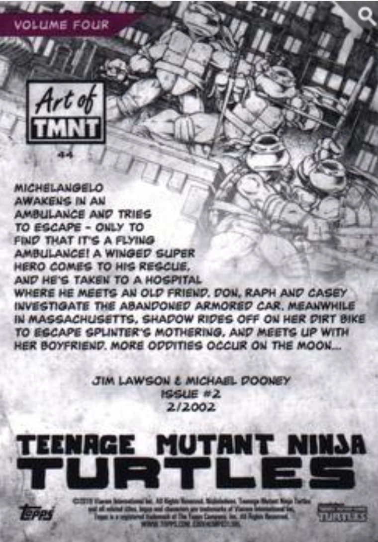 Card 44 TMNT Volume 4 - Issue 2 (Art of TMNT) | TMNTPedia | Fandom