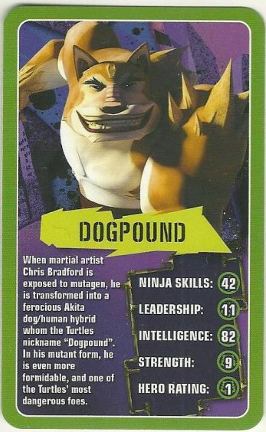 Dogpound (Top Trumps) | TMNTPedia | Fandom
