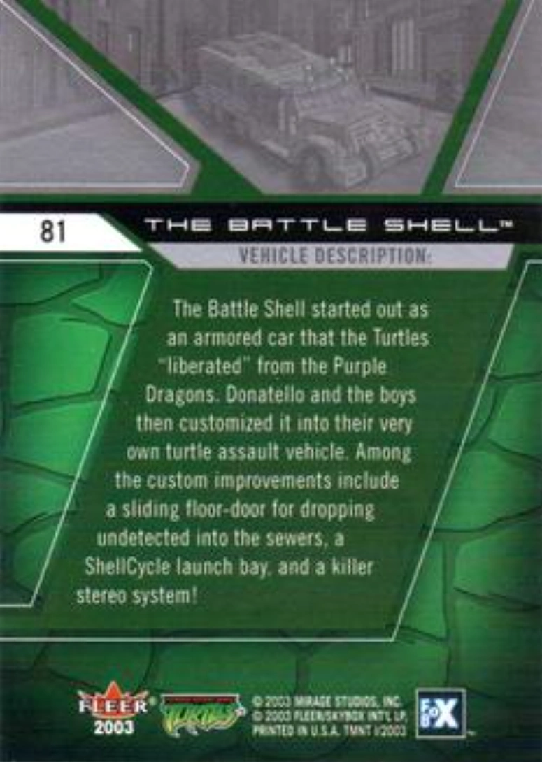 The Battle Shell | TMNTPedia | Fandom