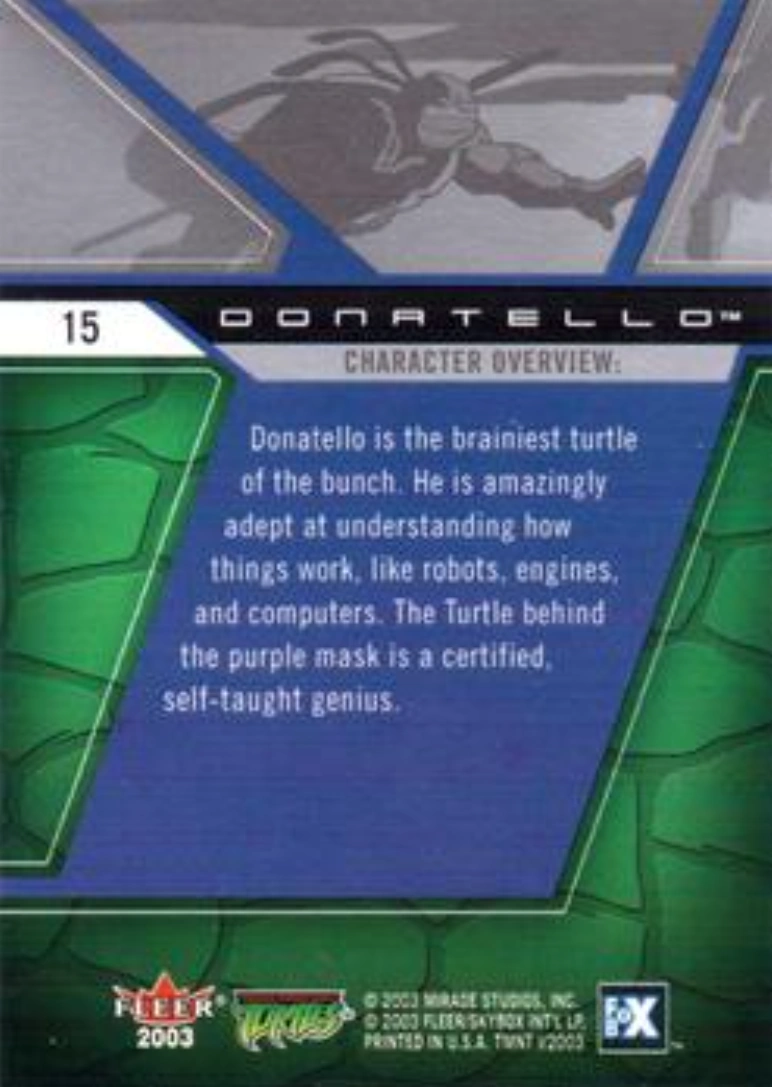 Donatello Character Overview | TMNTPedia | Fandom