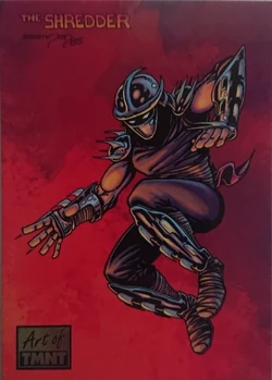 Card 77 Oruku Saki aka, The Shredder (Art of TMNT) | TMNTPedia | Fandom