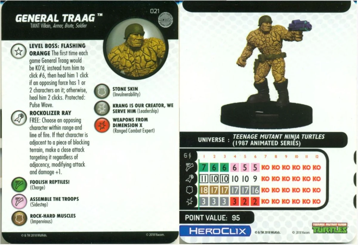 General Traag (Heroclix TMNT4-021) | TMNTPedia | Fandom
