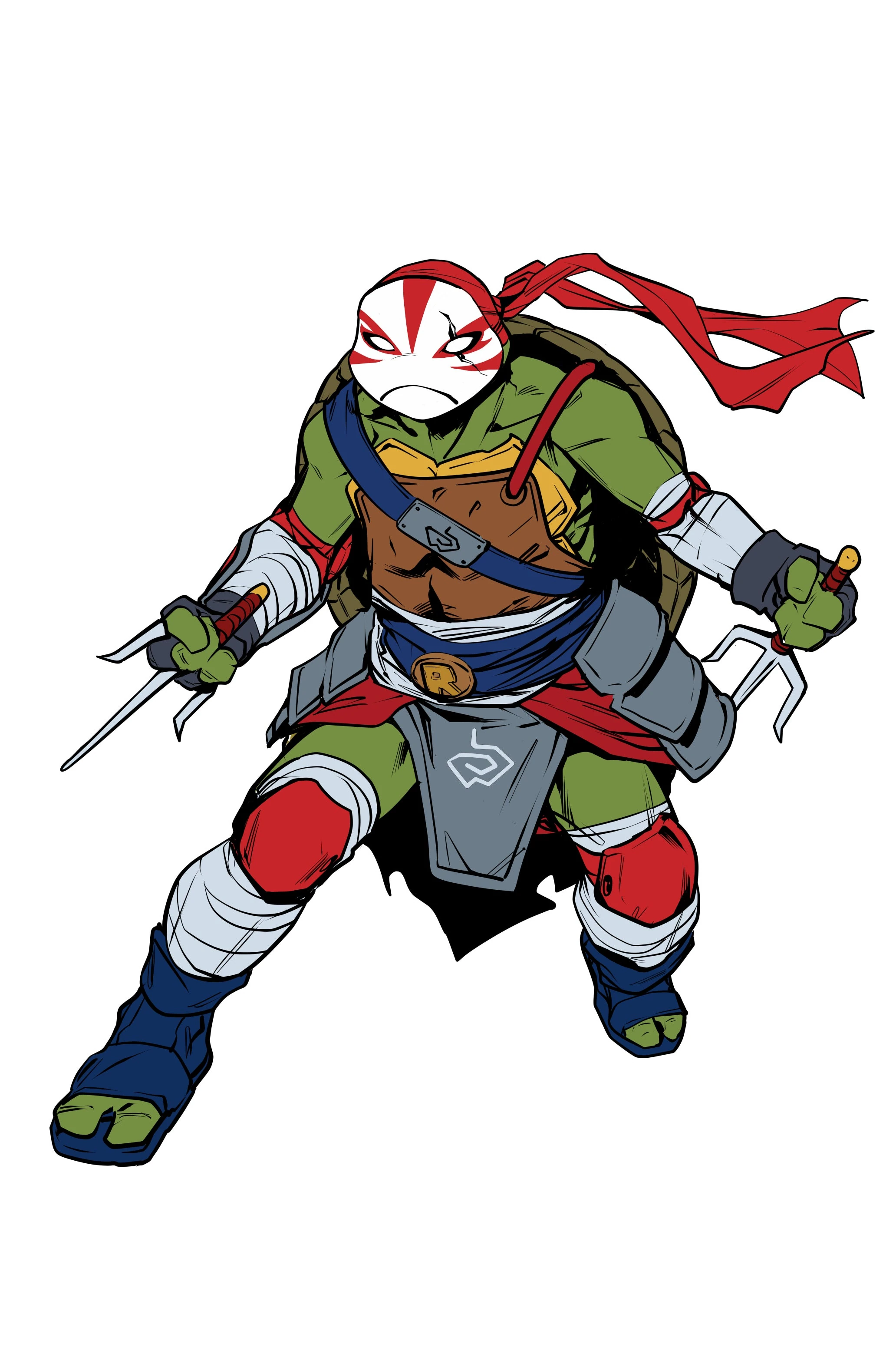 A Drawing Of Raphael From Tmnt Raphael (TMNT X Naruto) | TMNTPedia