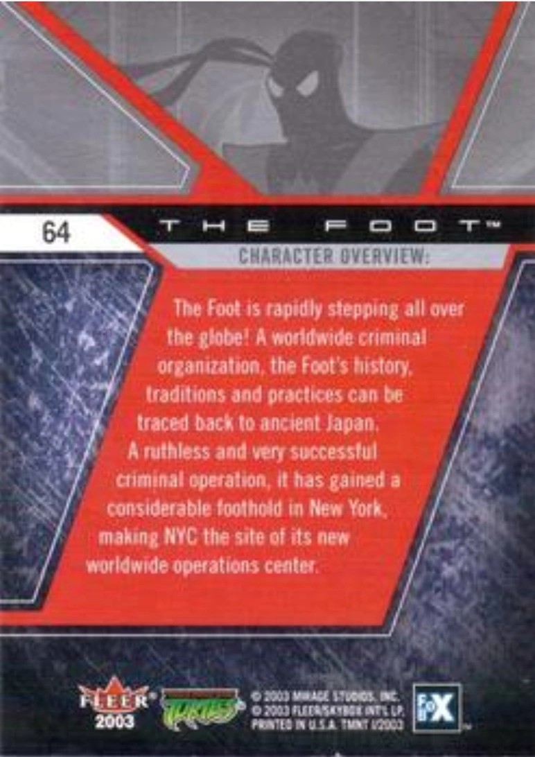The Foot (2003 trading card) | TMNTPedia | Fandom