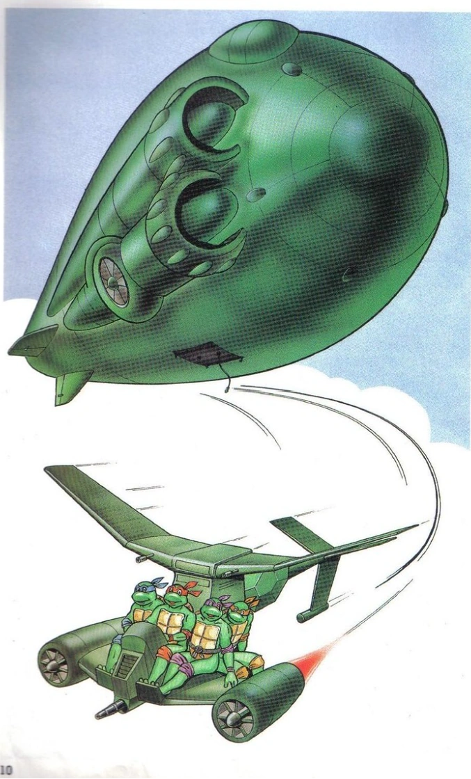 Turtle Blimp (Grandreams) | TMNTPedia | Fandom