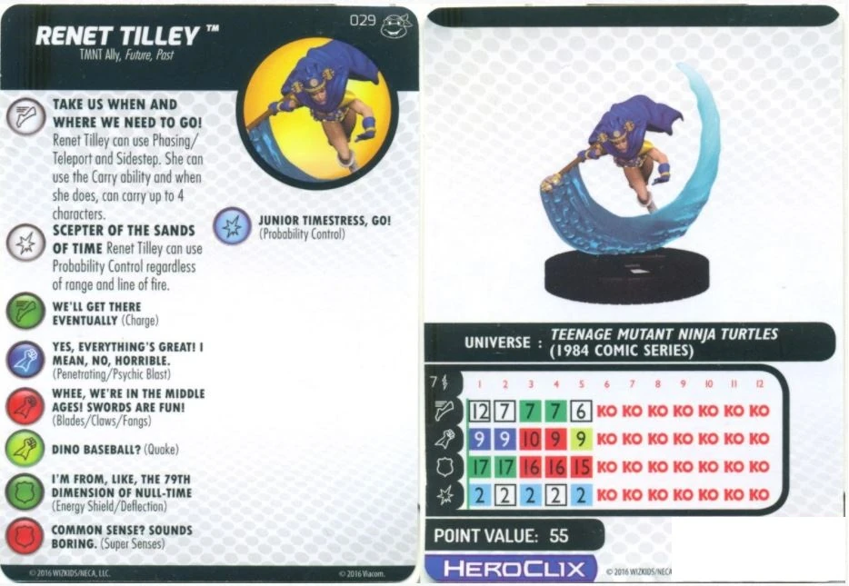 Renet Tilley (Heroclix TMNT2-029) | TMNTPedia | Fandom