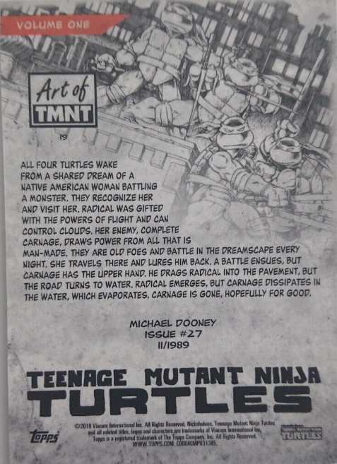 Card 19 TMNT Volume 1 - Issue 27 (Art of TMNT) | TMNTPedia | Fandom