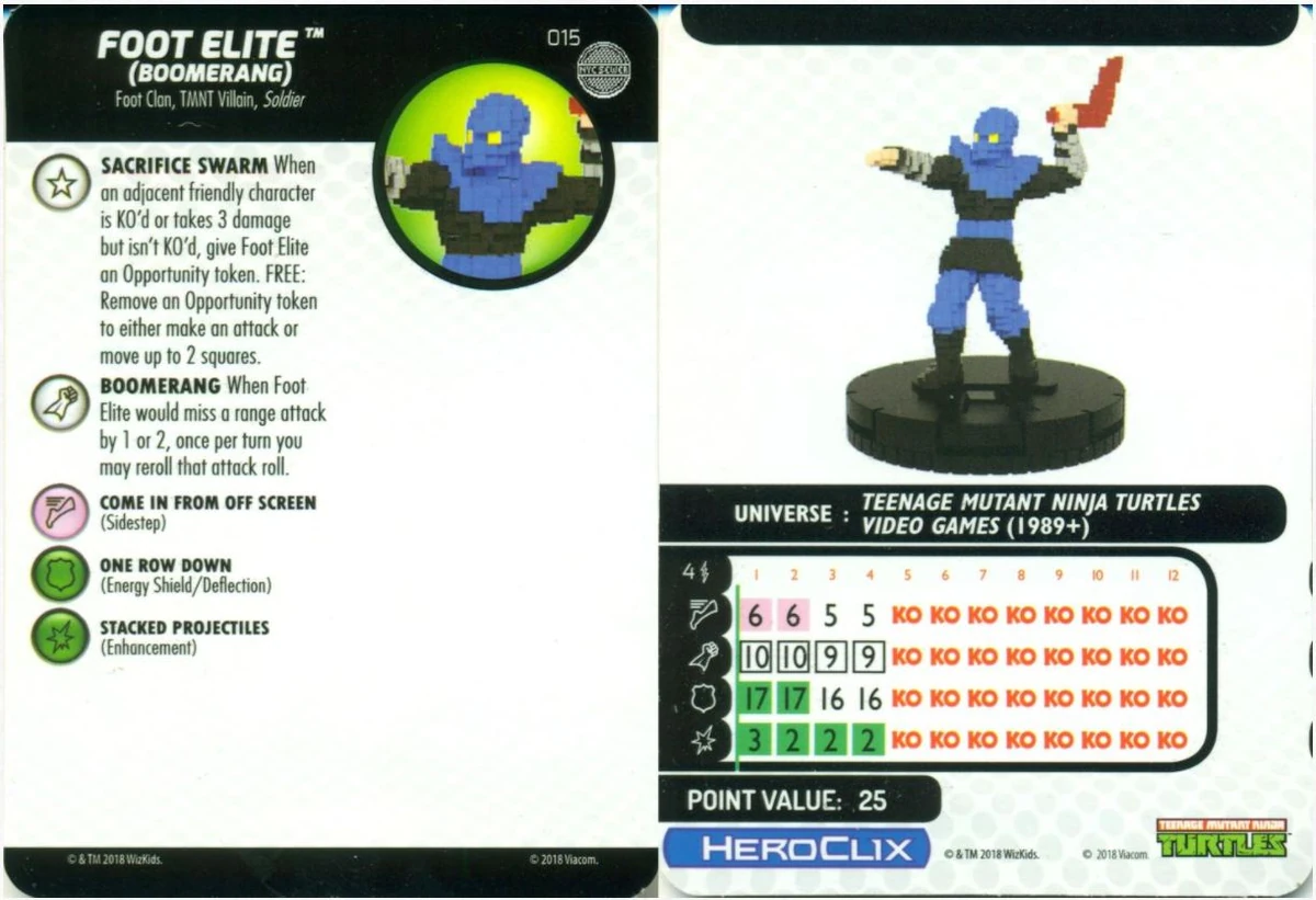 Foot Elite (Boomerang) (Heroclix TMNT4-015) | TMNTPedia | Fandom