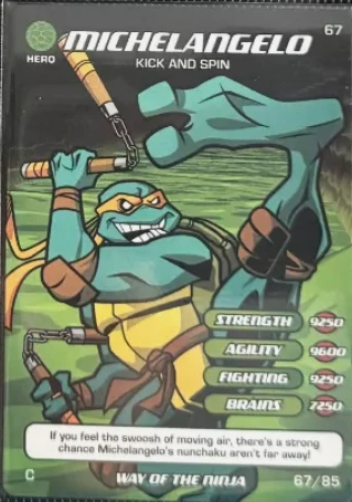Michelangelo, Kick and Spin | TMNTPedia | Fandom