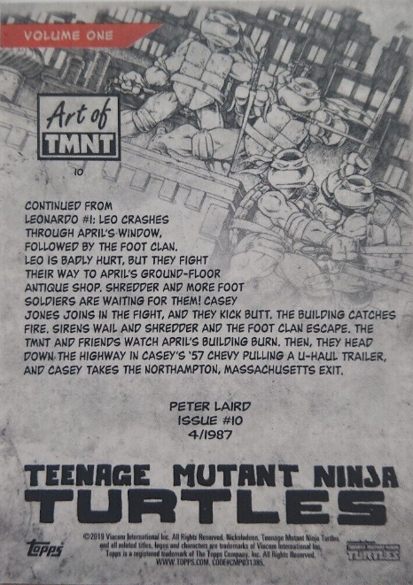 Card 10 Tmnt Volume 1 Issue 10 Art Of Tmnt Tmntpedia Fandom