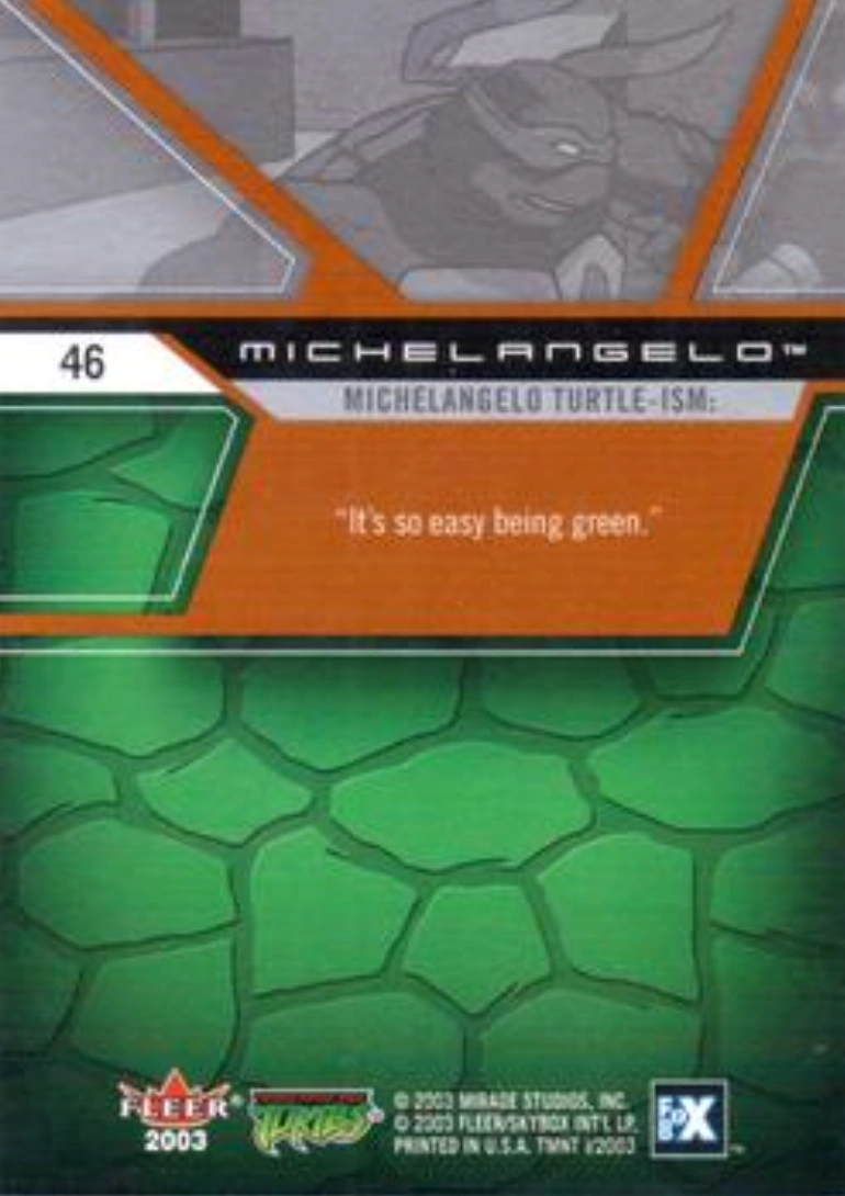Michelangelo Turtle-Ism | TMNTPedia | Fandom