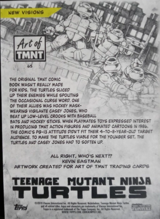 Card 65 All Right, Who's Next!? (Art of TMNT) | TMNTPedia | Fandom
