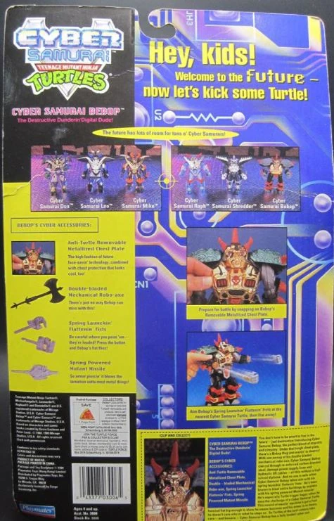 Cyber Samurai Bebop (1994 action figure) | TMNTPedia | Fandom