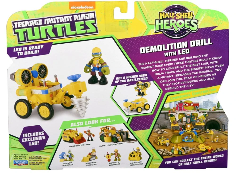 Half-Shell Heroes Demolition Drill with Leo (2016 toy) | TMNTPedia | Fandom