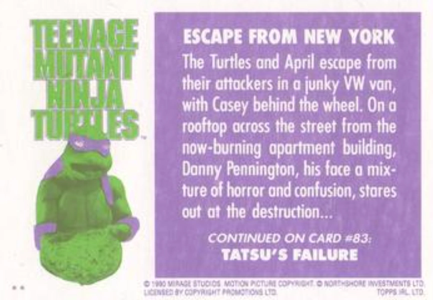 Escape From New York | TMNTPedia | Fandom