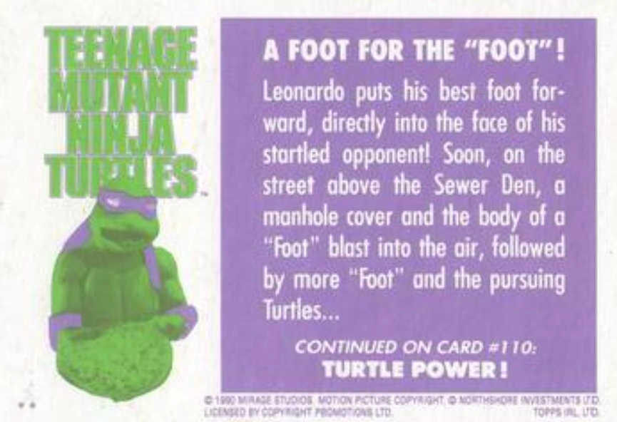 A Foot for the “Foot”! | TMNTPedia | Fandom