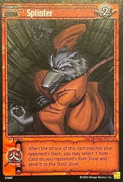 Splinter – Fire (2004 trading card) | TMNTPedia | Fandom