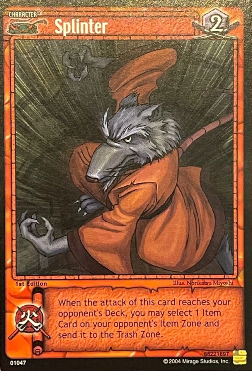 Splinter – Fire (2004 trading card) | TMNTPedia | Fandom
