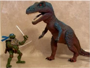 Leonardo vs T-Rex (2004 action figure set) | TMNTPedia | Fandom