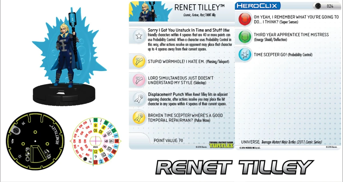 Renet Tilley (Heroclix TMNT1-024) | TMNTPedia | Fandom