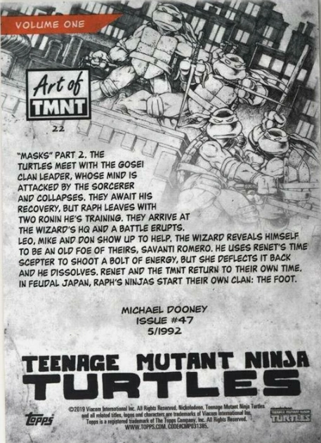 Card 22 TMNT Volume 1 - Issue 47 (Art of TMNT) | TMNTPedia | Fandom