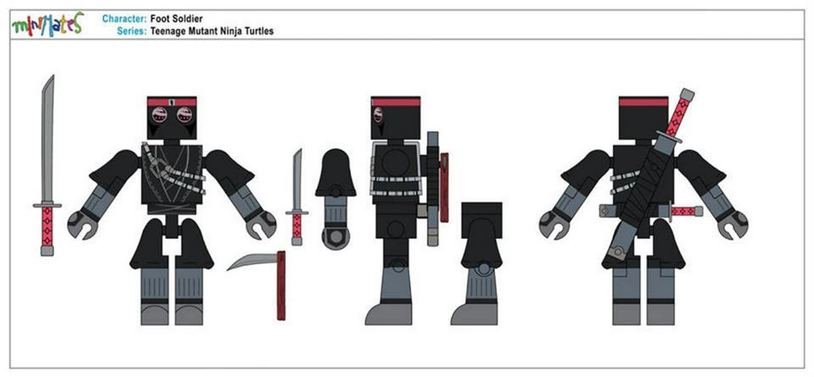MiniMates Foot Soldier (2014 action figure) | TMNTPedia | Fandom
