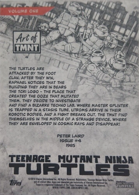 Card 4 TMNT Volume 1 - Issue 4 (Art of TMNT) | TMNTPedia | Fandom
