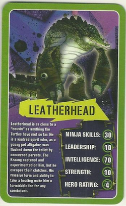 Leatherhead (Top Trumps) | TMNTPedia | Fandom