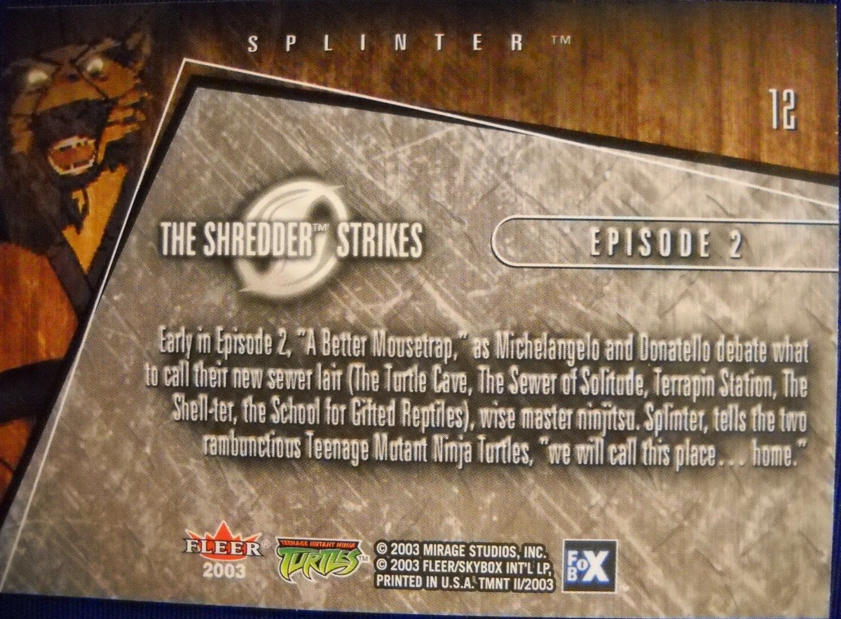 Splinter Episode 2 | TMNTPedia | Fandom