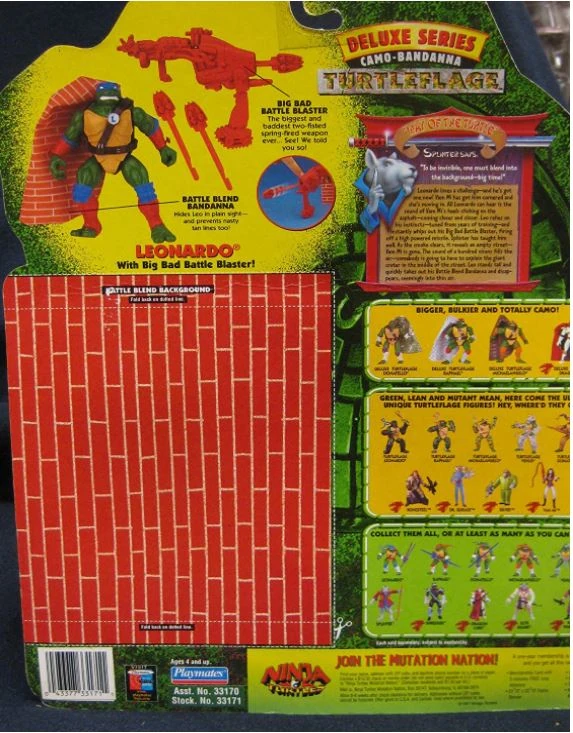 Camo-Bandanna Turtleflage Leonardo (1997 action figure) | TMNTPedia ...