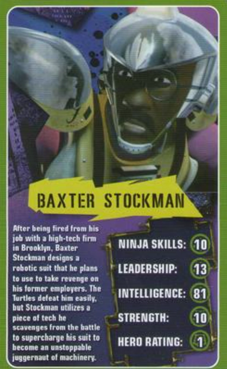 Baxter Stockman (Top Trumps) | TMNTPedia | Fandom