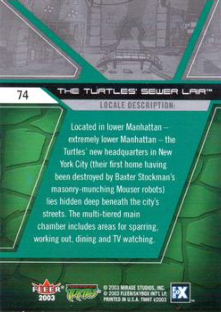 The Turtles Sewer Lair Tmntpedia Fandom
