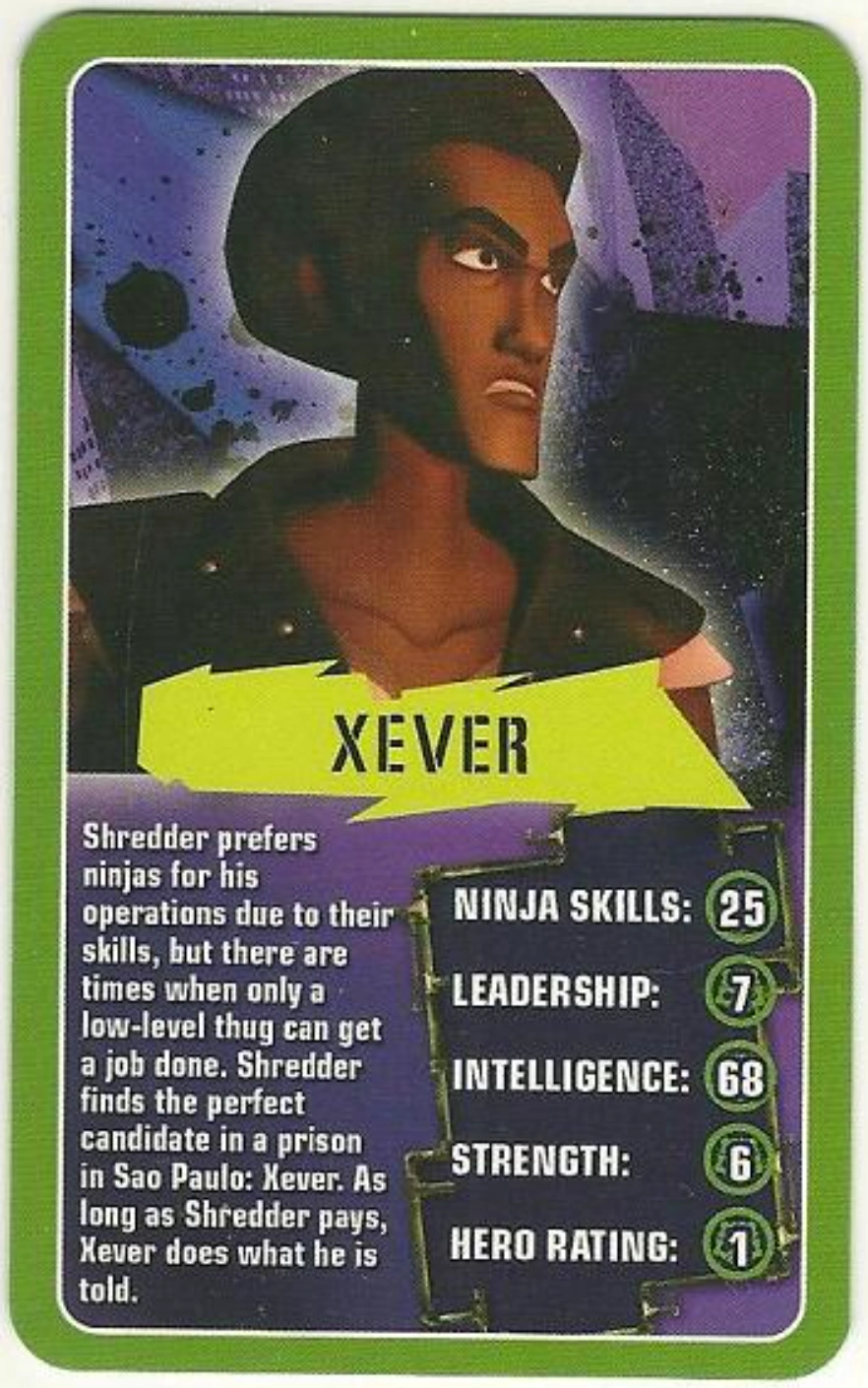 Xever (Top Trumps) | TMNTPedia | Fandom