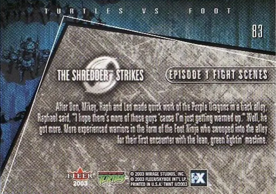 Turtles vs. Foot | TMNTPedia | Fandom