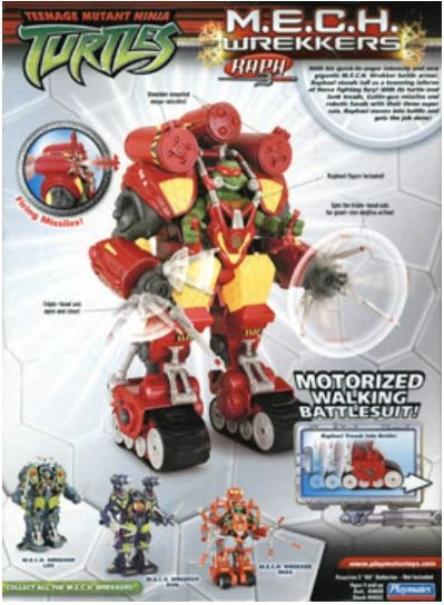M.E.C.H. Wrekkers Raph (2005 action figure) | TMNTPedia | Fandom