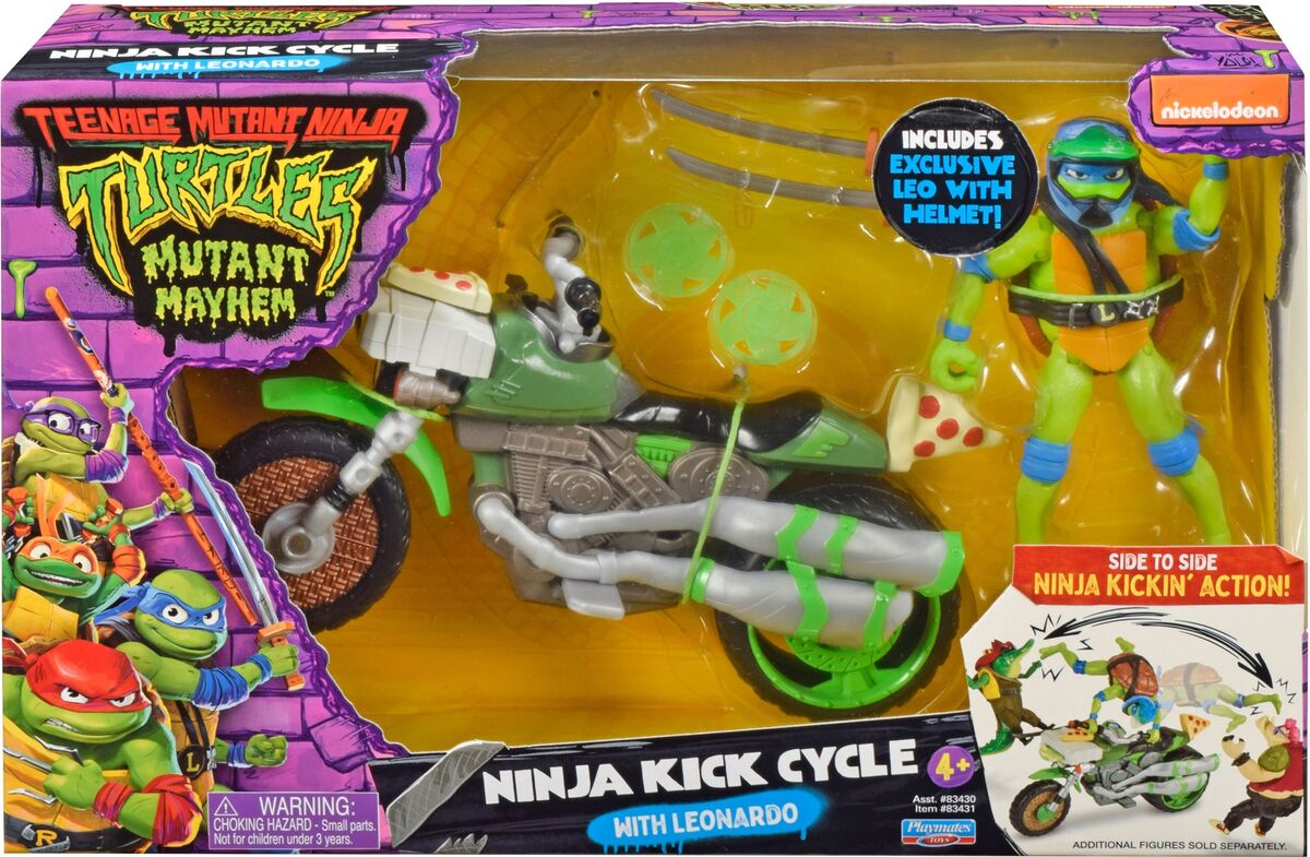 Ninja Kick Cycle With Leonardo 2023 Toy Tmntpedia Fandom