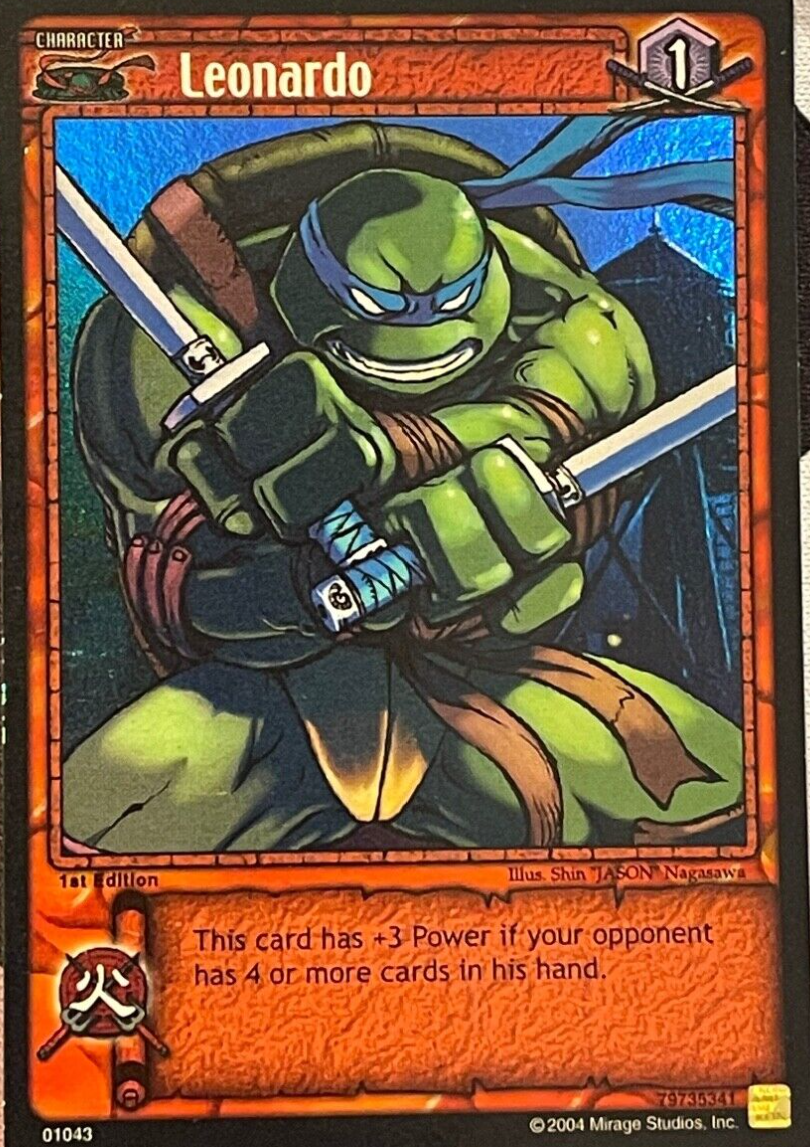 Leonardo – Fire (2004 trading card) | TMNTPedia | Fandom