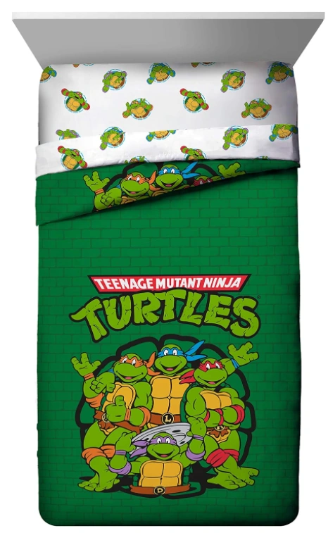 Jay Franco Green Bricks Toddler Bed Set | TMNTPedia | Fandom