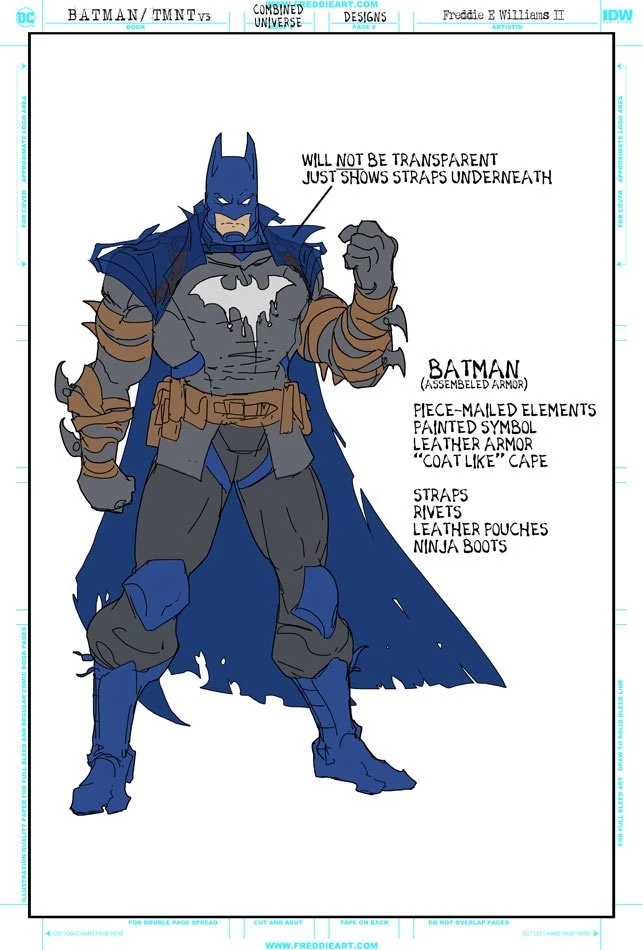 Batman/Teenage Mutant Ninja Turtles III/Concept art | TMNTPedia | Fandom