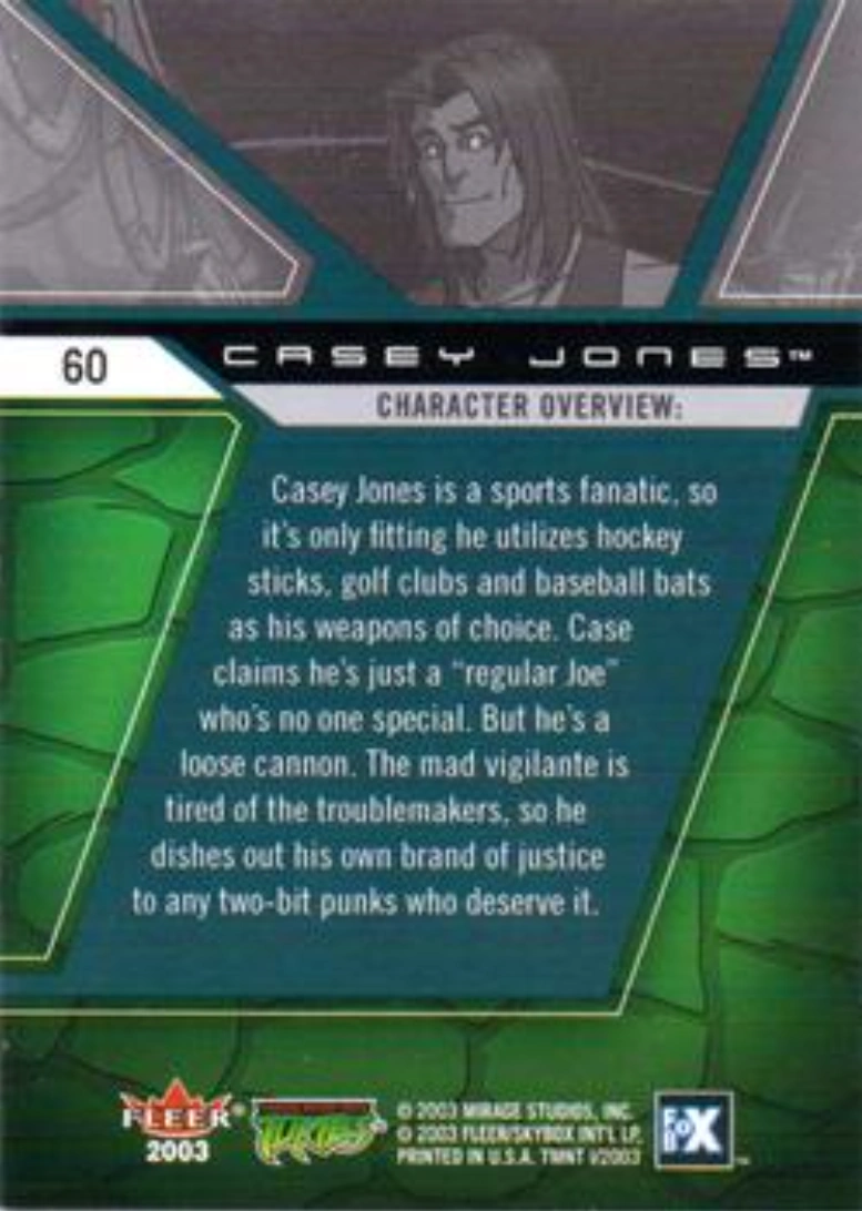 Casey Jones (2003 trading card) | TMNTPedia | Fandom