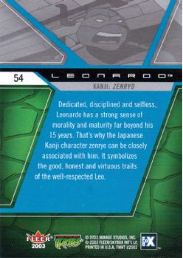 Leonardo Kanji: Zenryo | TMNTPedia | Fandom