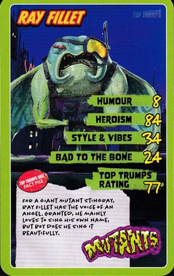Ray Fillet (Top Trumps: Mutant Mayhem) | TMNTPedia | Fandom