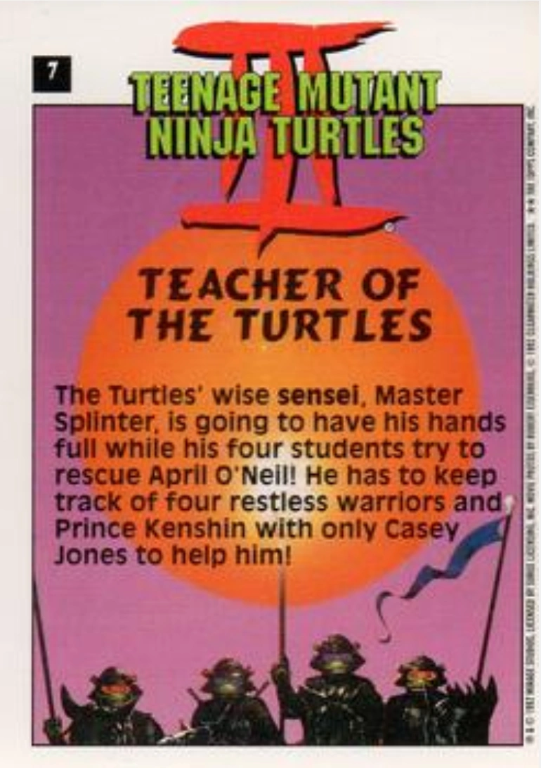 Teacher of the Turtles | TMNTPedia | Fandom