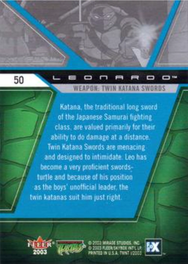 Leonardo Weapon: Twin Katana Swords | TMNTPedia | Fandom