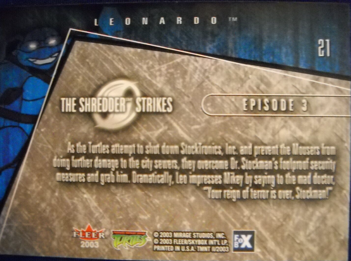 Leonardo Episode 3 Tmntpedia Fandom