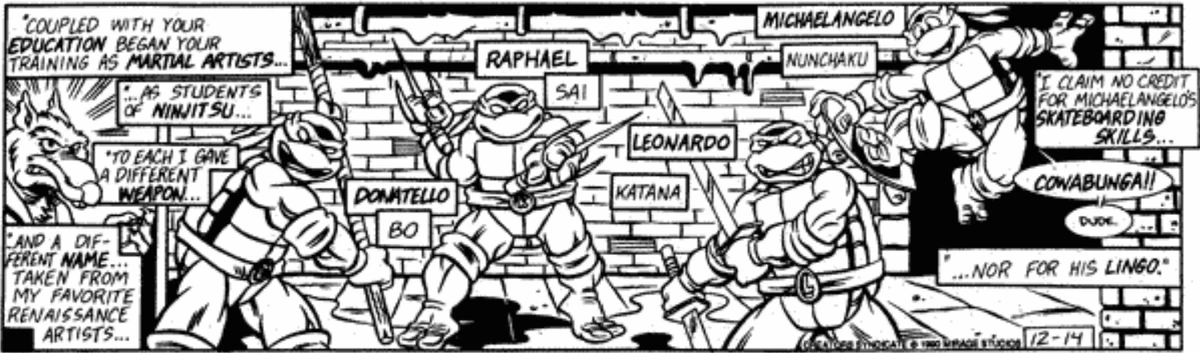 Ninja Turtles (TMNT comic strips) | TMNTPedia | Fandom